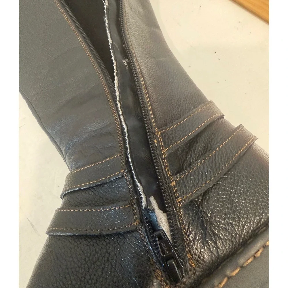 BOC by Born | Shoes | B O C By Born Black Pebbled Leather Moto Buckle ...